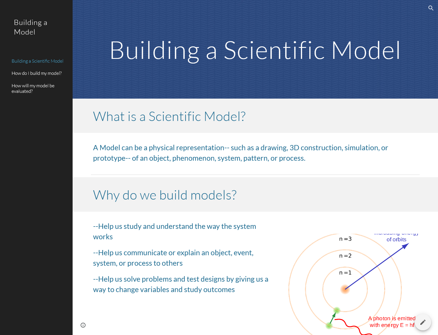 Student Guide: Building a Scientific Model – Building21