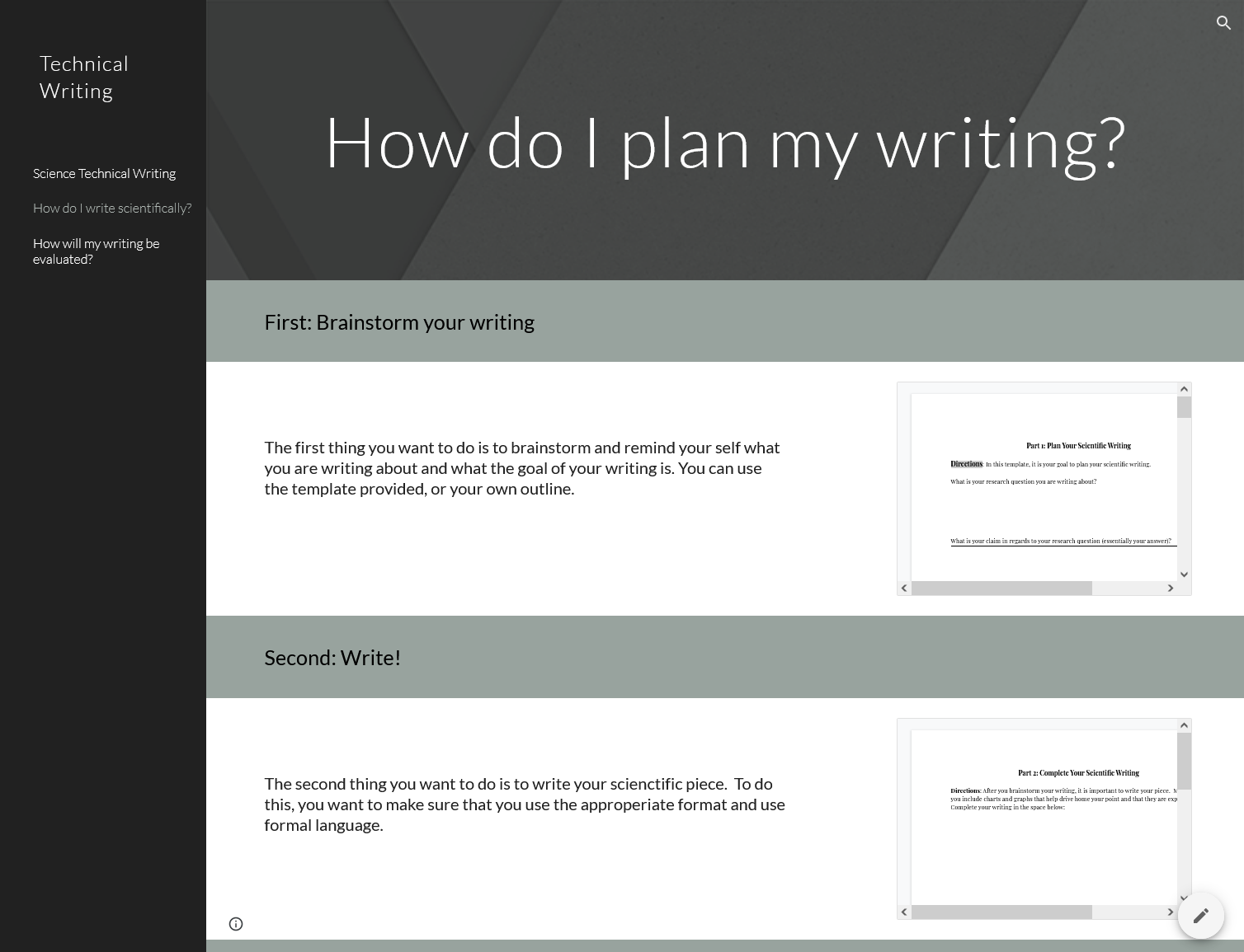 Student Guide: Science Technical Writing – Building21